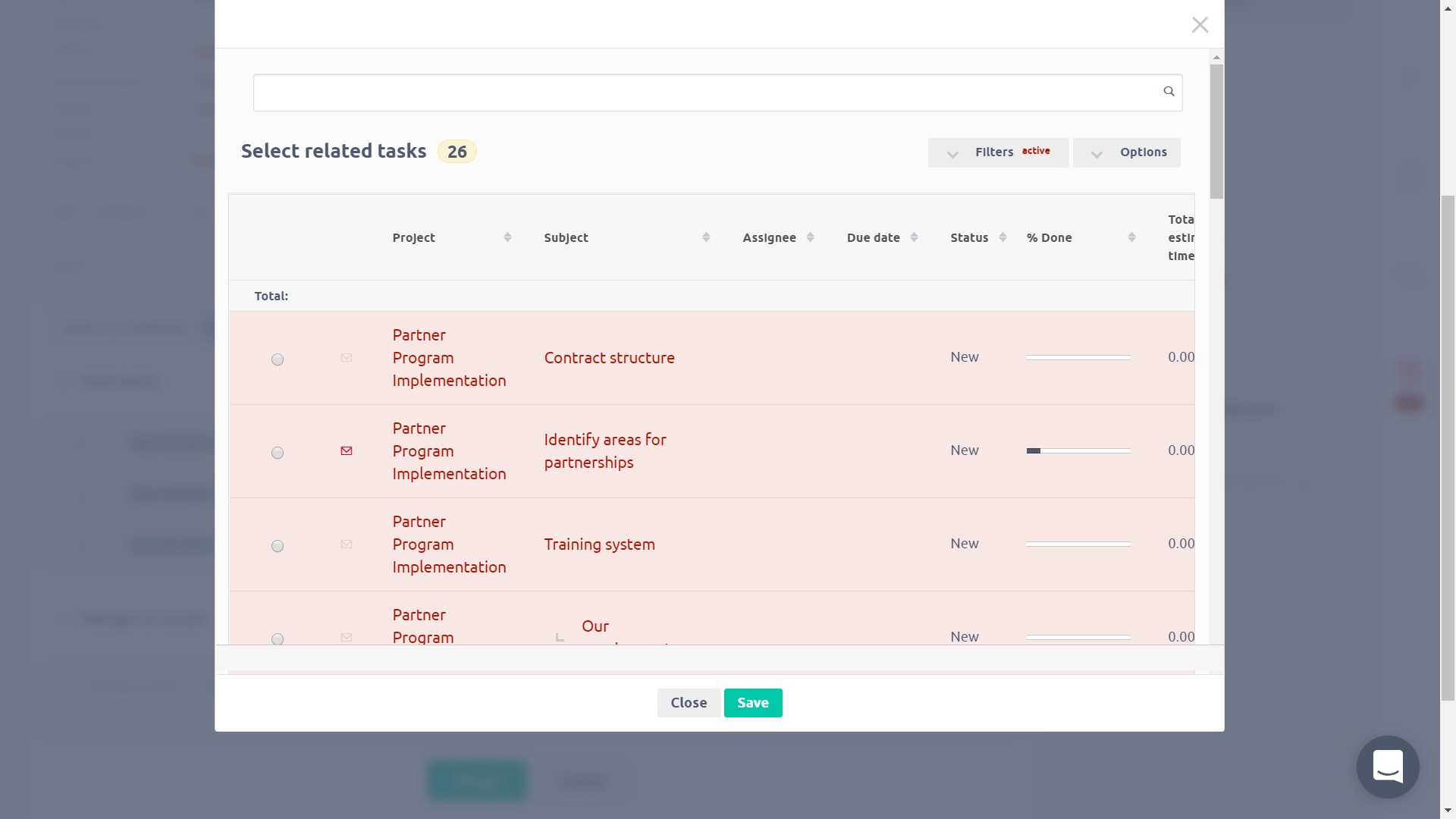 Merging Tasks Easy Redmine